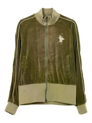 KAMIYA Embroidered Velour Zip-up Jacket