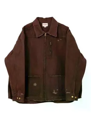 KAMIYA Boro Distressed Zip-front Shirt Jacket