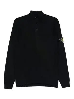 Stone Island High-neck Button Sweater