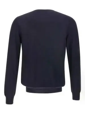 GRAN SASSO Crew-neck Ribbed-edge Sweater - Blue