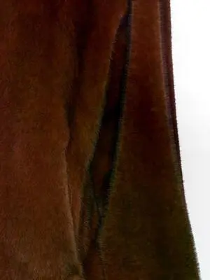 Herno Faux-fur Hooded Jacket - Brown