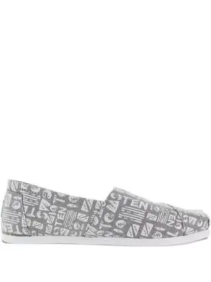 Toms Geometric-Print Alpargata Loafers Grey