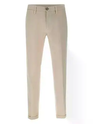 RE-HASH Cuffed Chinos Trousers - Neutrals
