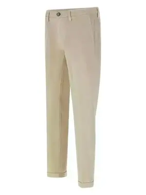 RE-HASH Cuffed Chinos Trousers - Neutrals
