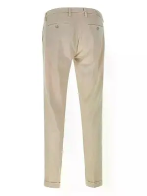 RE-HASH Cuffed Chinos Trousers - Neutrals