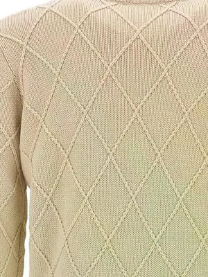 FILIPPO DE LAURENTIIS Diamond-weave Crew-neck Sweater