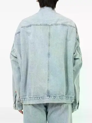 IN･STRU(MEN-TAL). Logo-print Denim Trucker Jacket