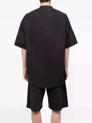 IN･STRU(MEN-TAL). Half-sleeve Band-collar Shirt