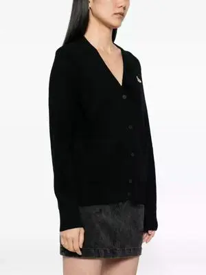 Maison Kitsuné Baby Fox Patch Cardigan - Black