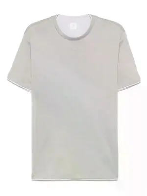 Eleventy Double-layered Cotton T-shirt - Neutrals