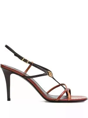 Fendi 85mm Leather Heeled Sandals