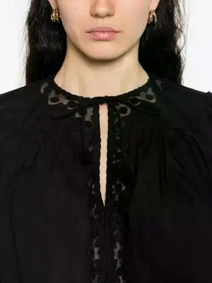Ulla Johnson Kady Lace-embroidery Long-sleeve Blouse