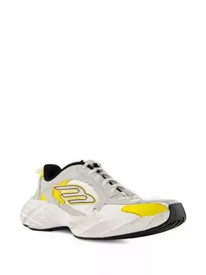 Balenciaga Leather Logo Sneakers - Grey