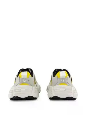 Balenciaga Leather Logo Sneakers - Grey