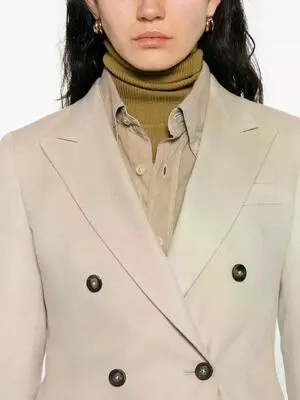 Tagliatore Buttoned Double-breasted Jacket - Neutrals