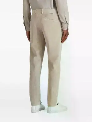 Incotex Textured Straight-leg Trousers - Neutrals