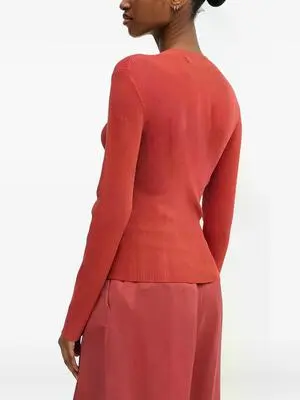 Karl Lagerfeld Ribbed Logo-embroidered Sweater