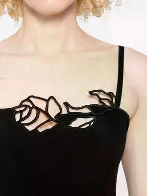 Blumarine Rose-embellished Mini Dress
