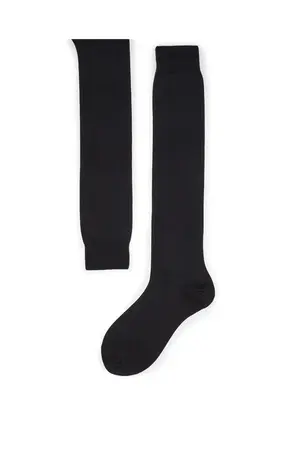 Brunello Cucinelli Cotton Calf Socks - Black
