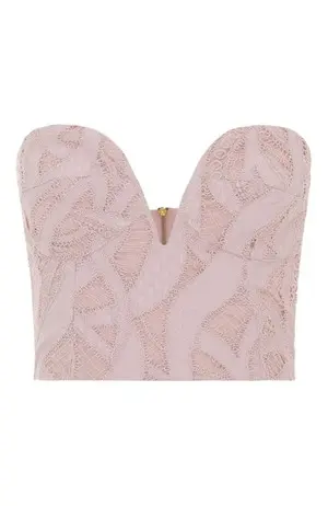 PatBO Aura Lace Bustier Top