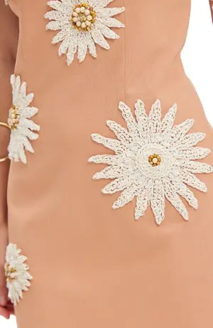 PatBO Tropic Linen Mini Dress