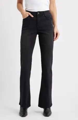 Wit & Wisdom High Waist Bootcut Jeans - Washed Black