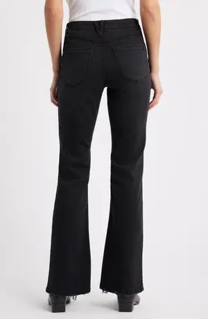Wit & Wisdom High Waist Bootcut Jeans - Washed Black