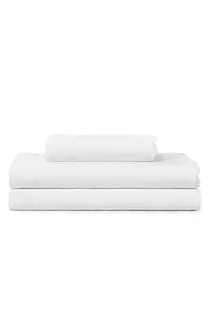 PERI HOME Scallop Cotton Sheet Set - White
