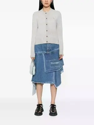 Maison Kitsuné Baby Fox Patch Cardigan - Grey