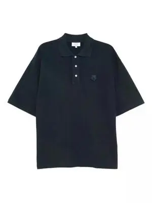 Maison Kitsuné Bold Fox-head Patch Polo Shirt - Blue