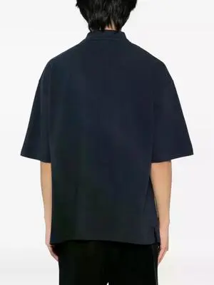 Maison Kitsuné Bold Fox-head Patch Polo Shirt - Blue