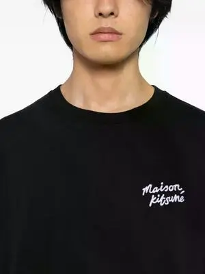 Maison Kitsuné Handwriting Embroidered T-shirt