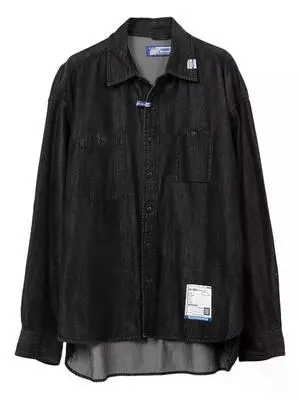 IN･STRU(MEN-TAL). Logo-patch Denim Shirt