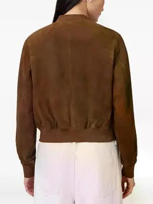 ALLSAINTS Suede Zip-front Jacket - Brown
