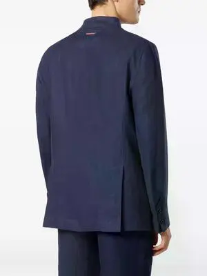 Sease Mandarin-collar Linen Jacket
