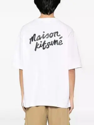 Maison Kitsuné Logo-print T-shirt - White