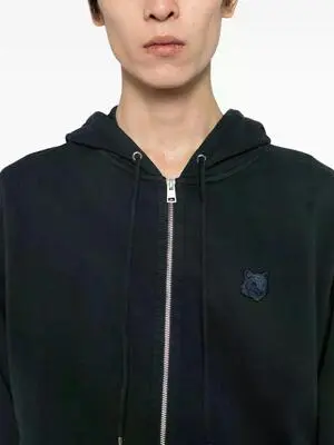 Maison Kitsuné Bold Fox Head Patch Zipped Hoodie