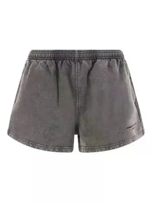 Alexander Wang Embroidered Logo Running Shorts - Grey