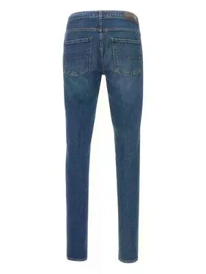 FAY Five-pocket Jeans With Leather Patch