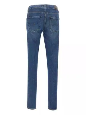 FAY Five-pocket Jeans With Leather Patch