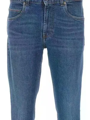 FAY Five-pocket Jeans With Leather Patch