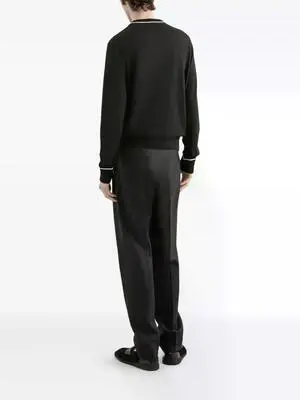 Dolce & Gabbana Linen Trousers - Black