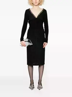 Blumarine Lace-trimmed Cardigan