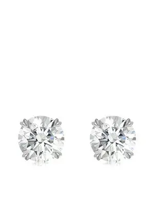 PRAGNELL 18kt White Gold Windsor Diamond Stud Earrings - Silver