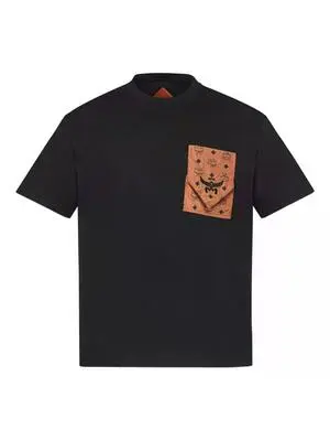 Mcm Monogram Print-pocket T-shirt