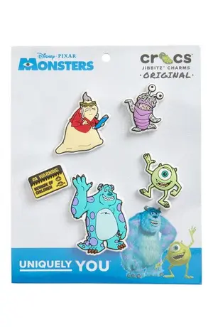 JIBBITZ Assorted Disney Pixar Monsters 5-pack - White