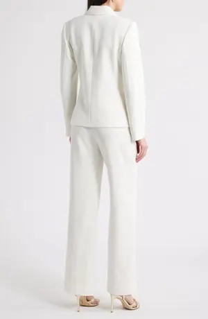 TAHARI ASL Double-breasted Tailored Jacket - Ivory