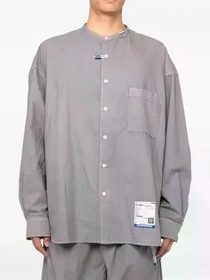 IN･STRU(MEN-TAL). Band-collar Long-sleeve Shirt