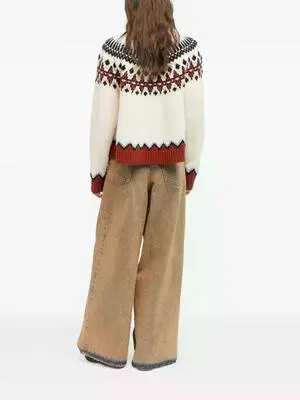 Alanui Fair Isle Patterned Wool Sweater