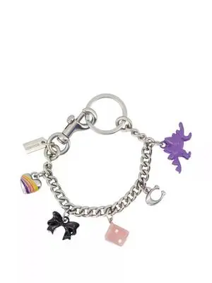 COACH Charm-link Keyring - Silver